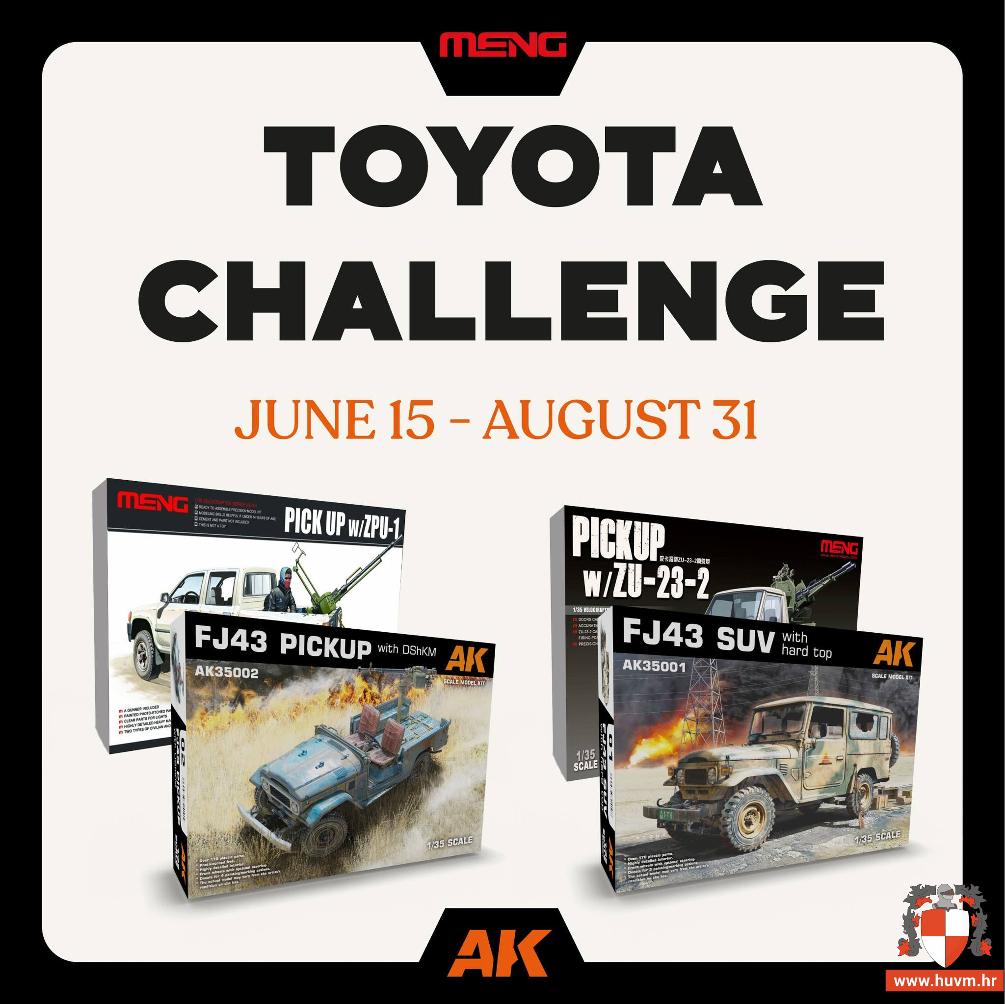 15.06.-31.08.2023. – AK / MENG TOYOTA CHALLENGE | Hrvatska udruga vojnih minijaturista